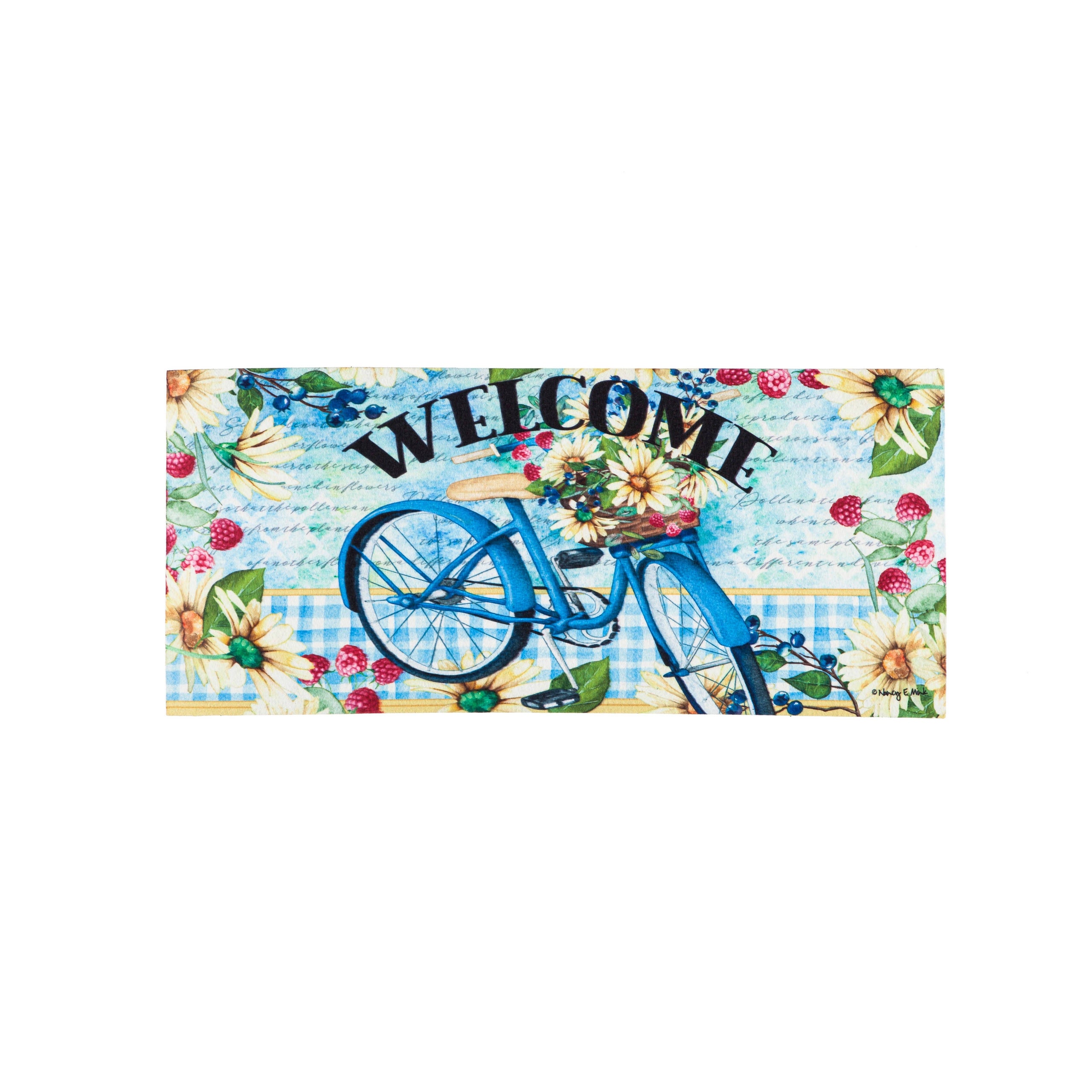 Hello Summer Bike Sassafras Switch Mat | Simply Signs and Creative Customs